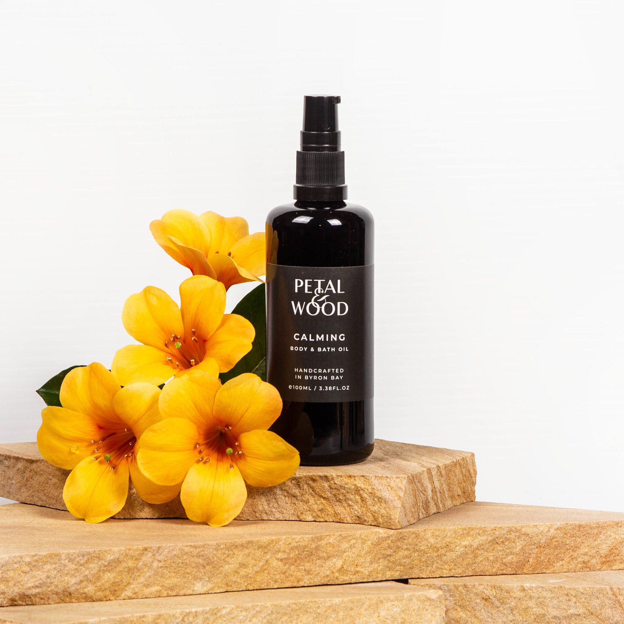 Calming Body & Bath Oil – Petal and Wood